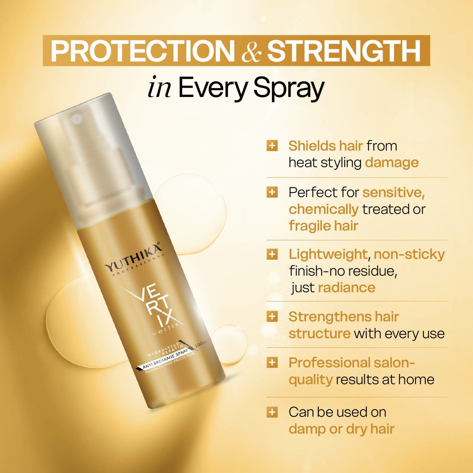 Yuthika Professional Vertix Anti Breakage Spray