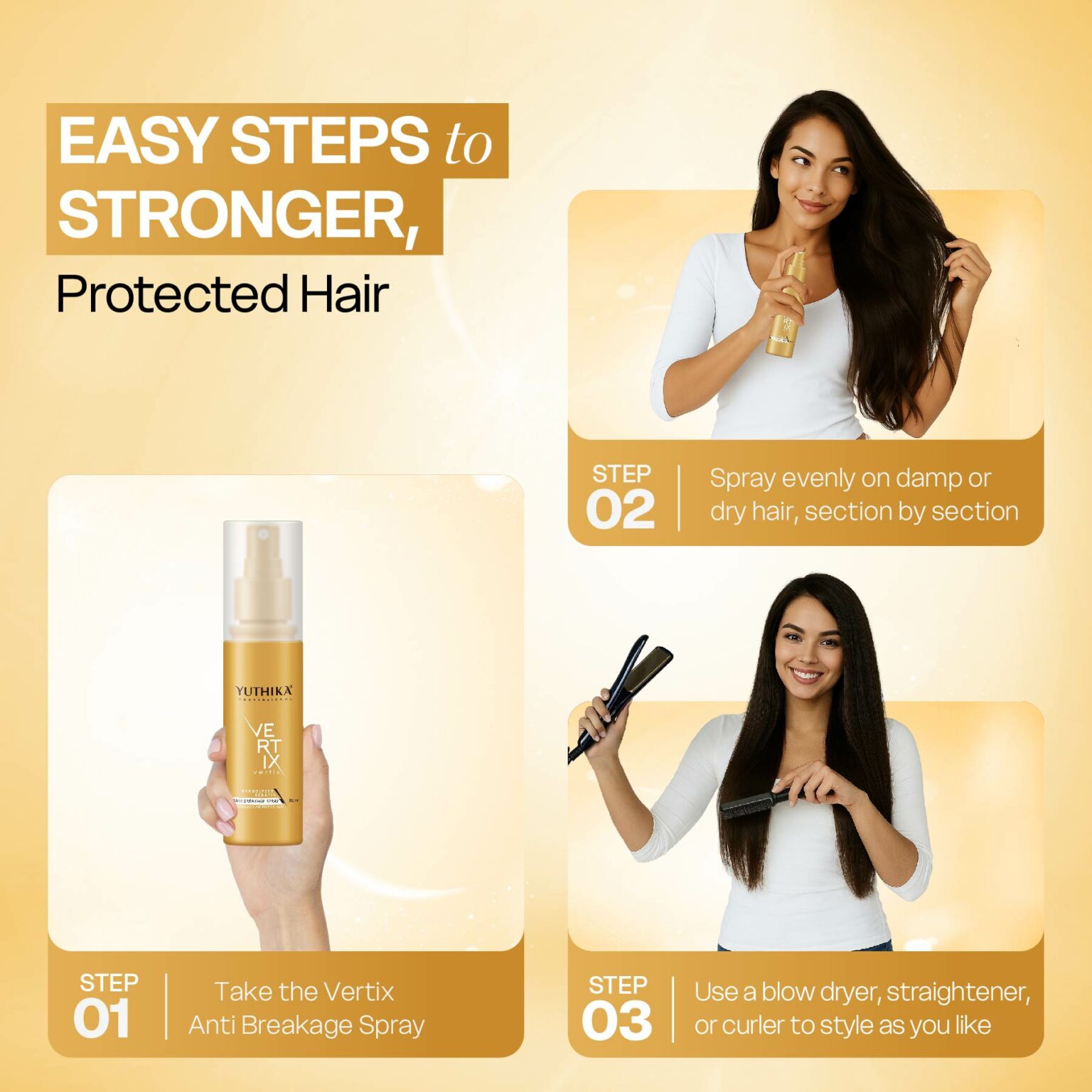 Yuthika Professional Vertix Anti Breakage Spray
