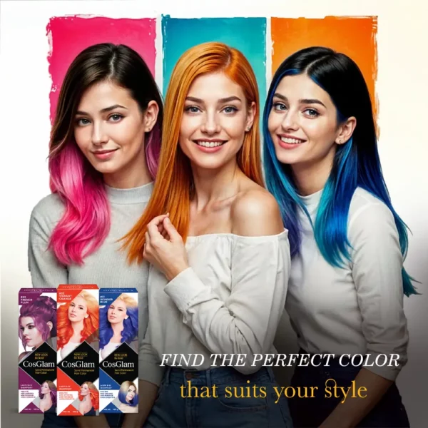 Cosglam Semi Permanent Hair Color Sunshine Yellow | Ammonia‑Free